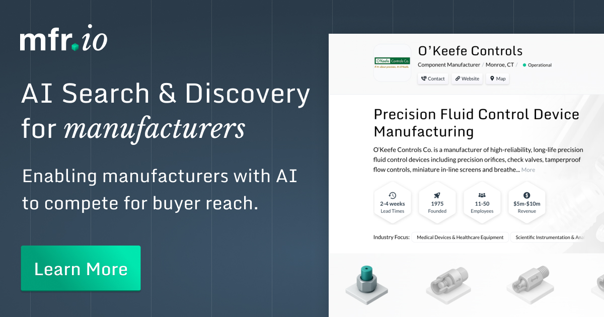 AI Search & Discovery for Manufacturers — MFR.io